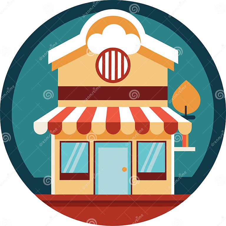 Create a Restaurant Icon with White Background Stock Vector ...