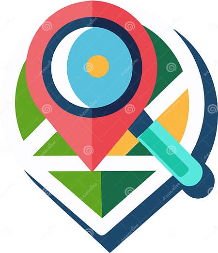 Create a Search Map Icon Design Stock Vector - Illustration of clear ...