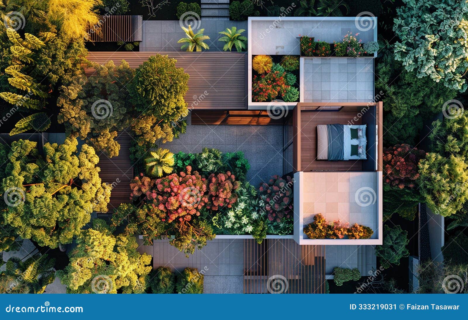 Designing a Two-Story Modern Home -Generative Ai Stock Illustration ...