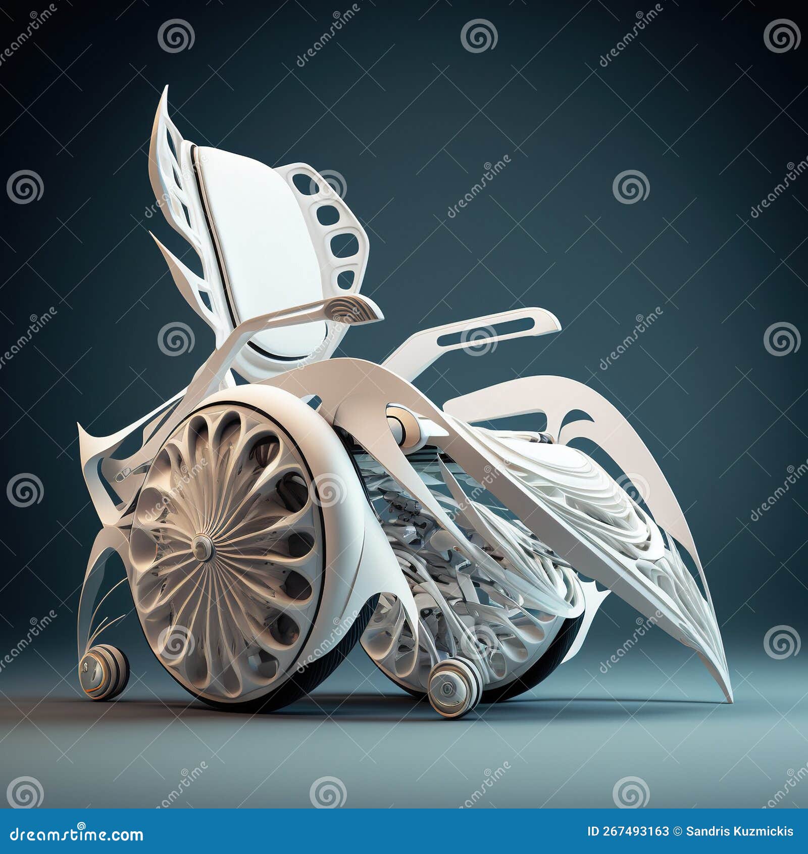 Designing a Wheelchair for the Disabled. Generative AI Stock ...