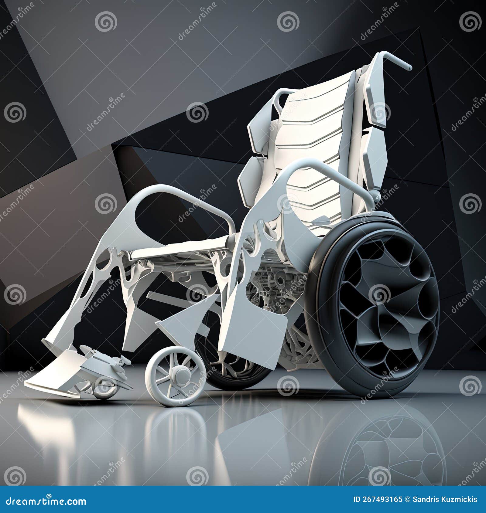 Designing a Wheelchair for the Disabled. Generative AI Stock ...
