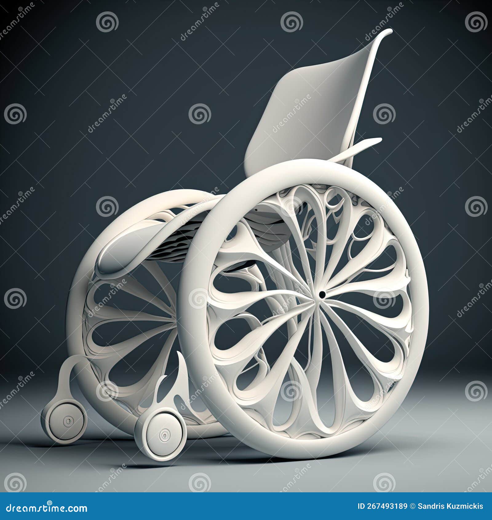 Designing a Wheelchair for the Disabled. Generative AI Stock ...