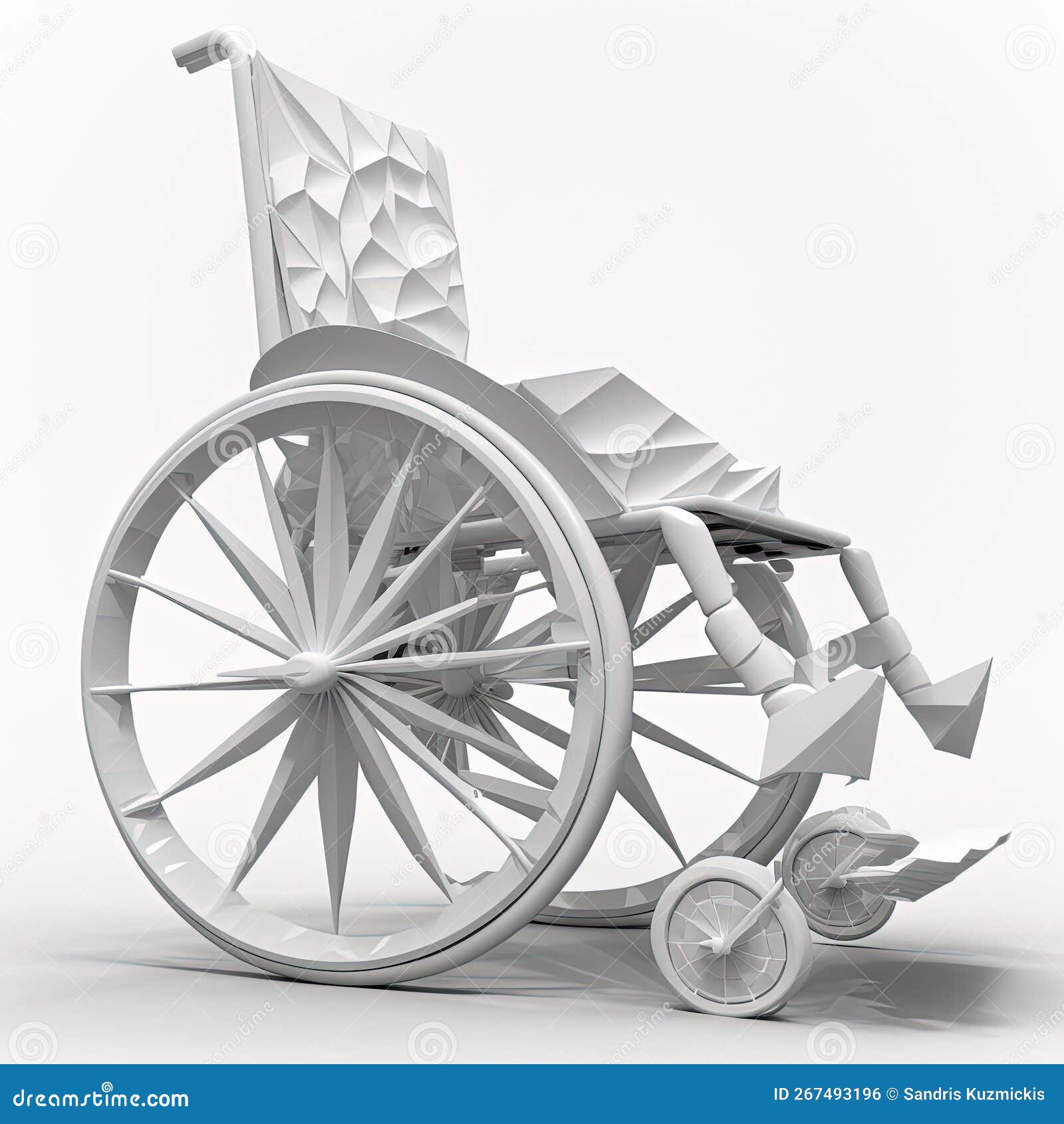 Designing a Wheelchair for the Disabled. Generative AI Stock ...