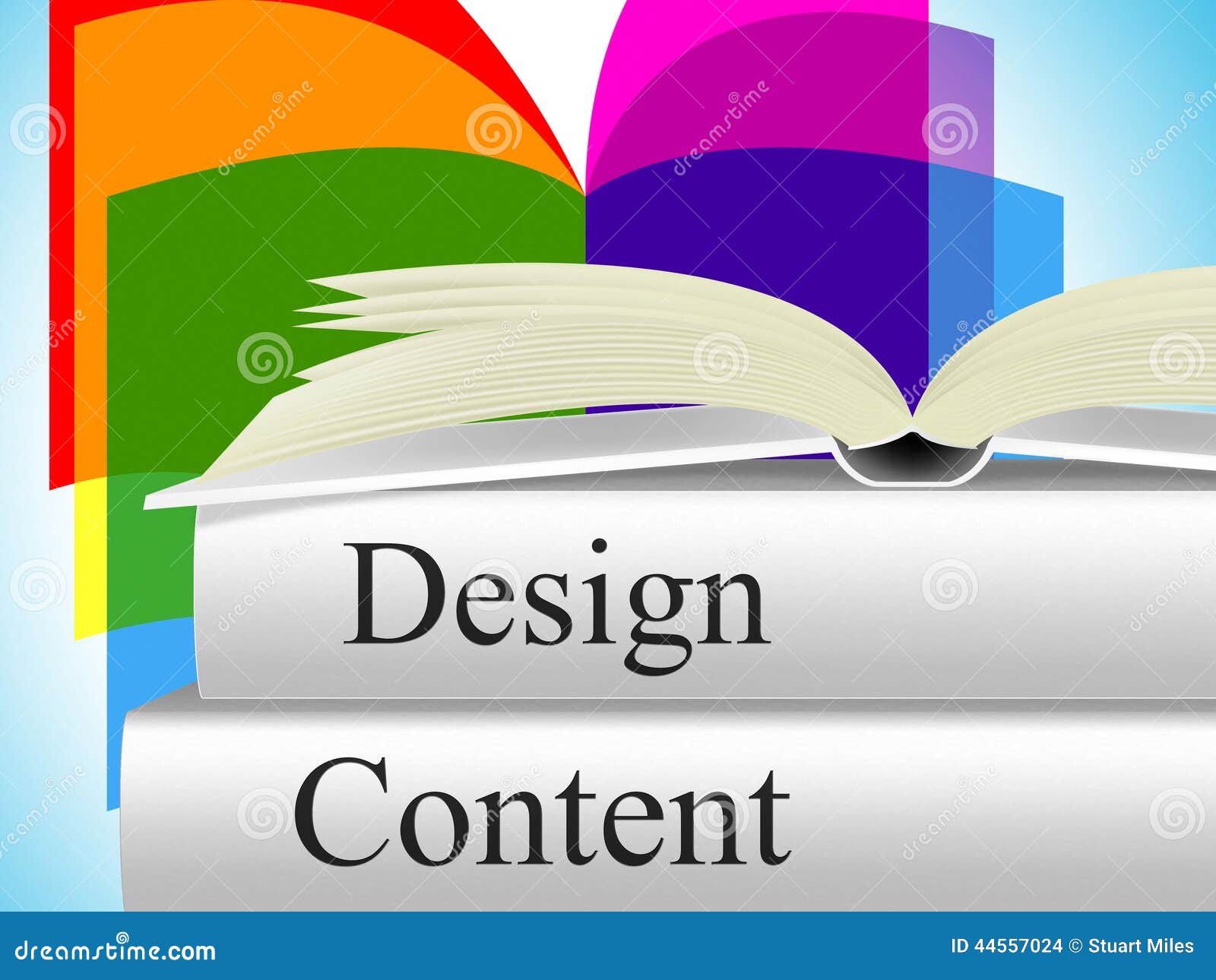 Designs Content Represents Concept Model and Plan Stock Illustration ...