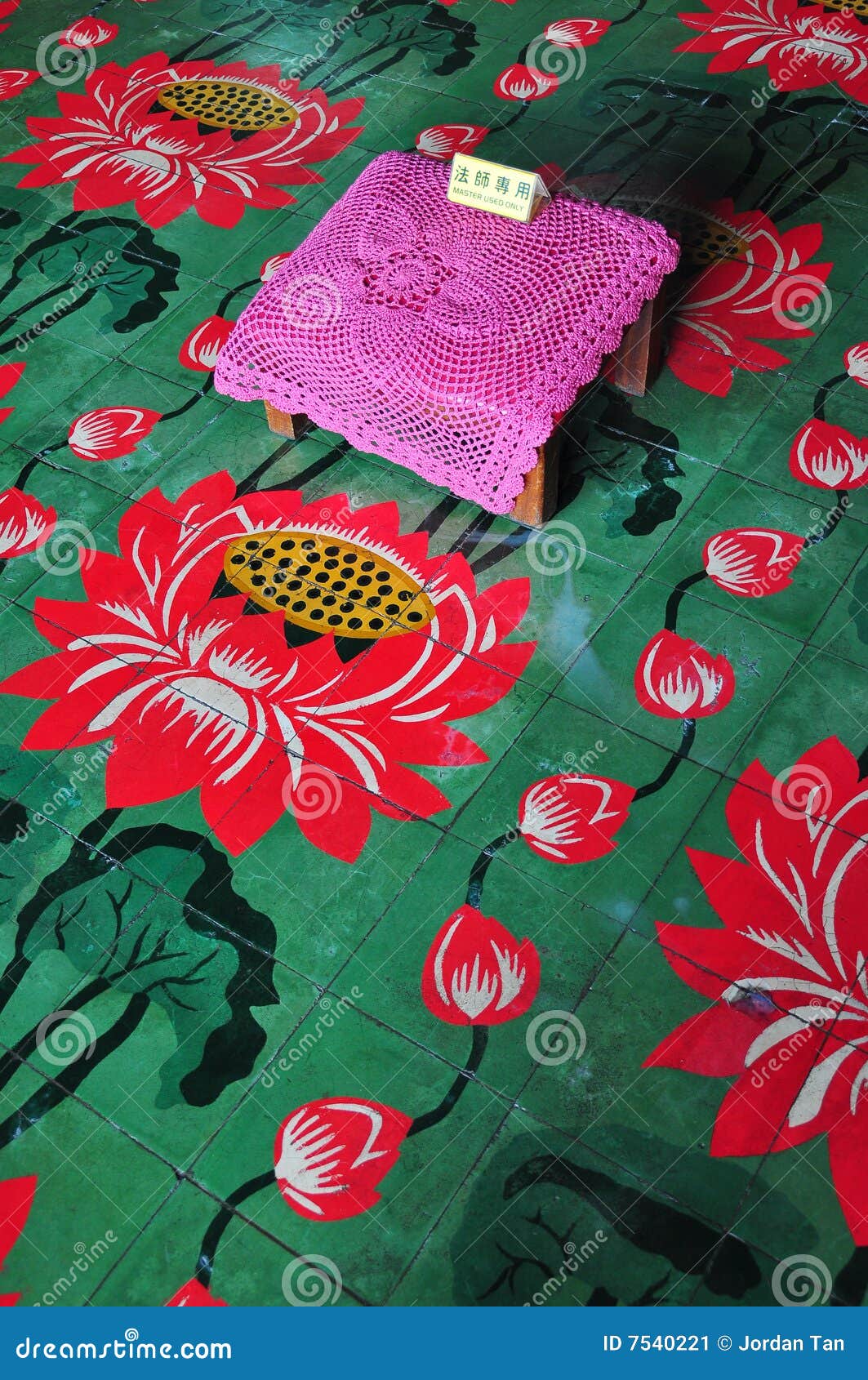 Designs on floor of temple stock image. Image of buddhism - 7540221