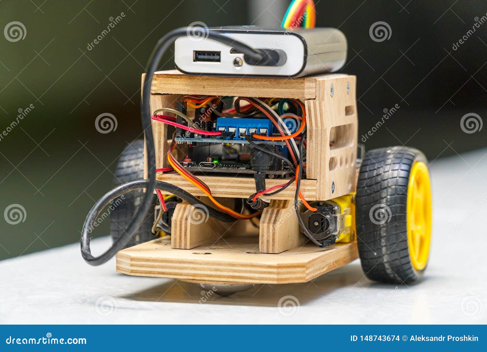 Designs the Handmade Model of the Machine or Car Stock Photo - Image of ...