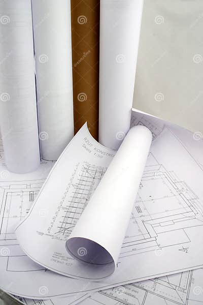 Designs and rolls of paper stock image. Image of dimension - 783831