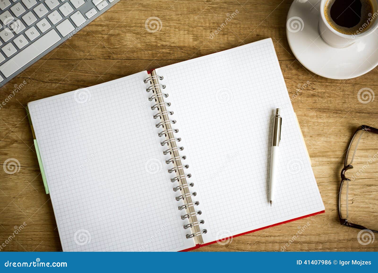 Desk above stock photo. Image of modern, simple, surfing - 41407986