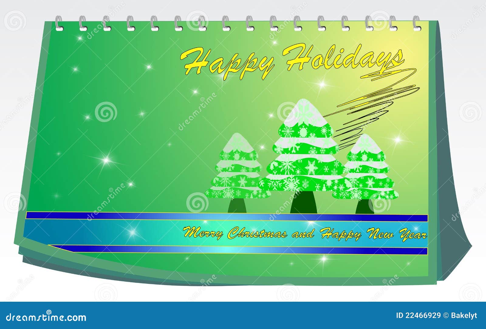 Desk Calendar with Christmas Theme Stock Vector - Illustration of ...