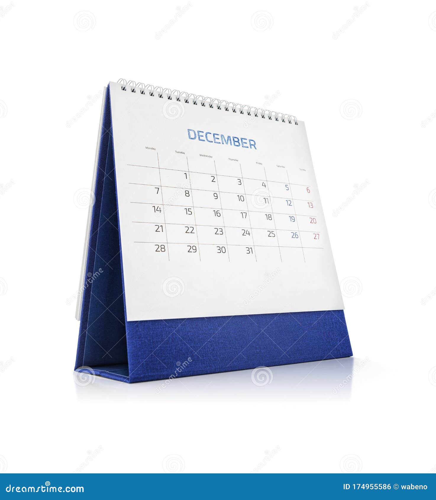 Desk calendar stock photo. Image of clipping, path, 2020 - 174955586
