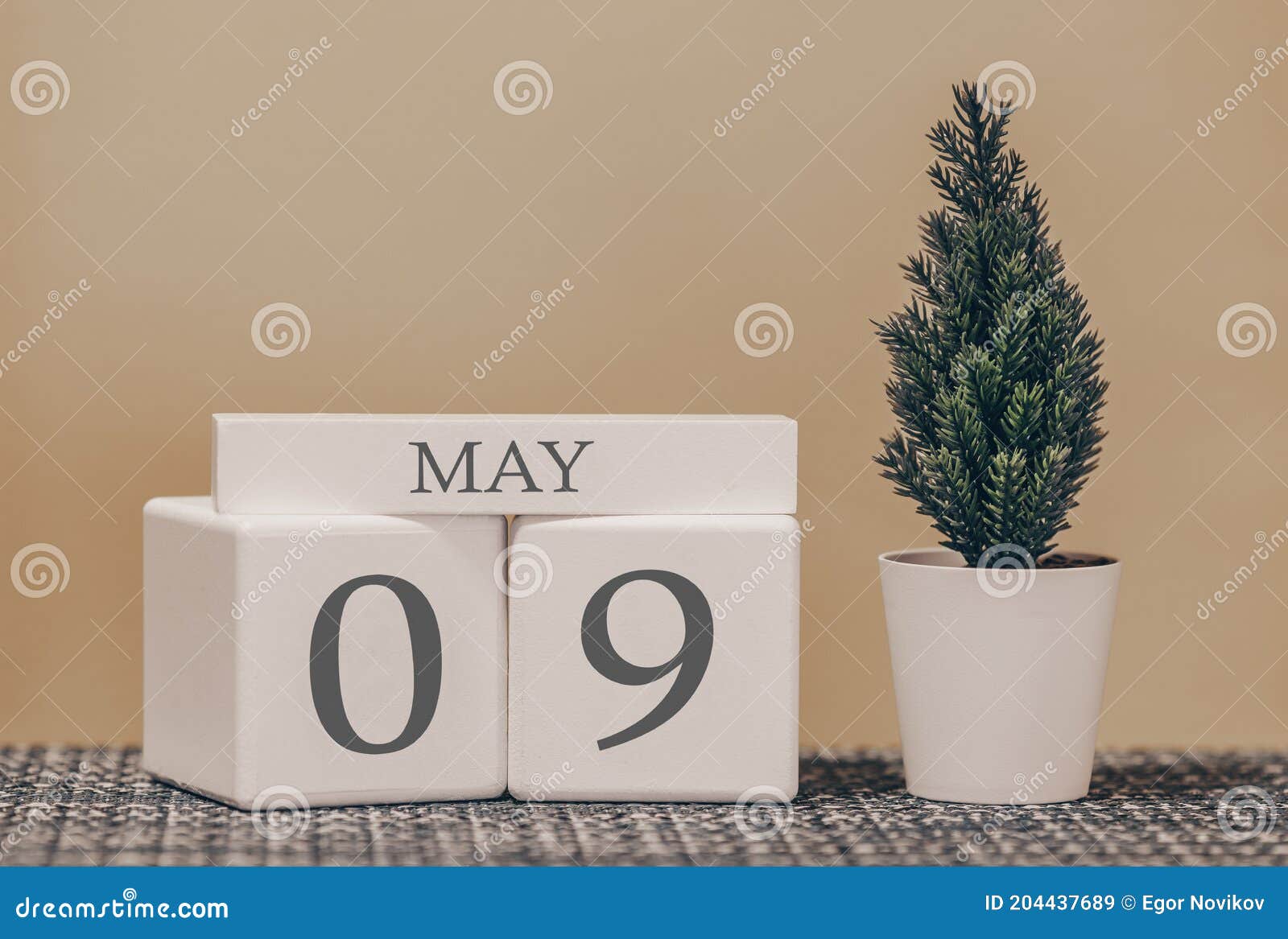 Desk Calendar for Use in Different Ideas. Spring Month - May and the ...