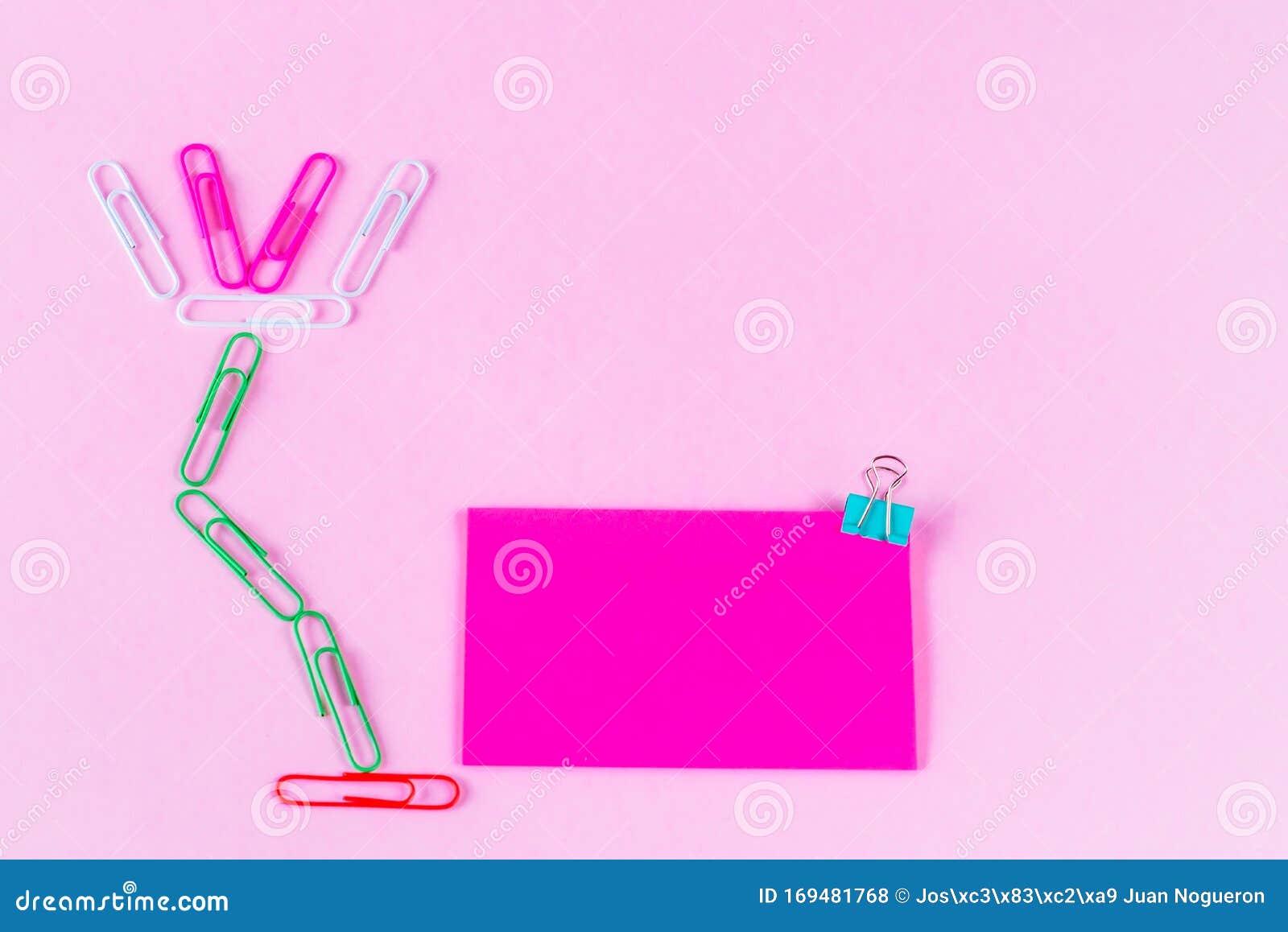 Desk with Clip and Notes for Creativity Stock Photo - Image of filing ...