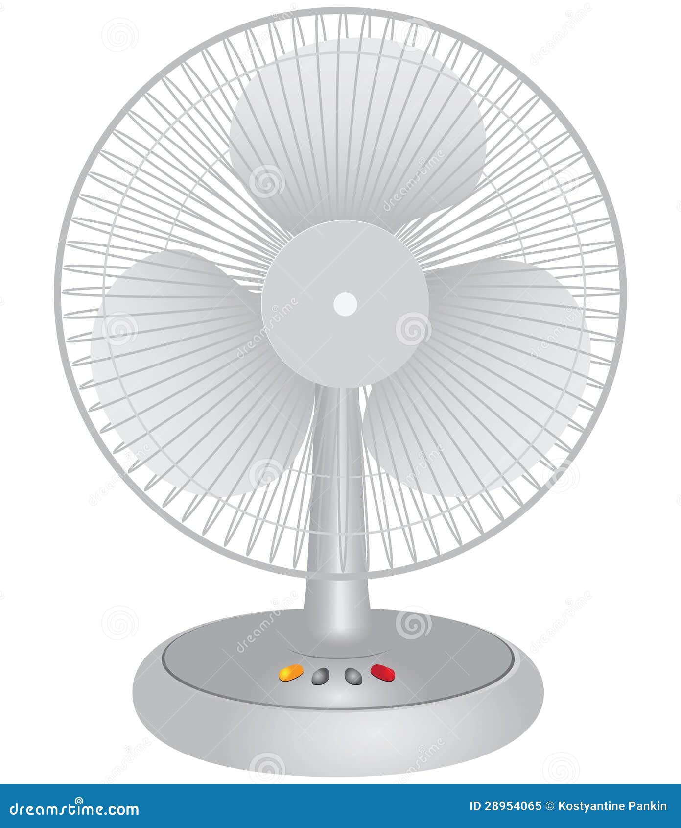 Desk fan stock vector. Illustration of vane, ventilator - 28954065