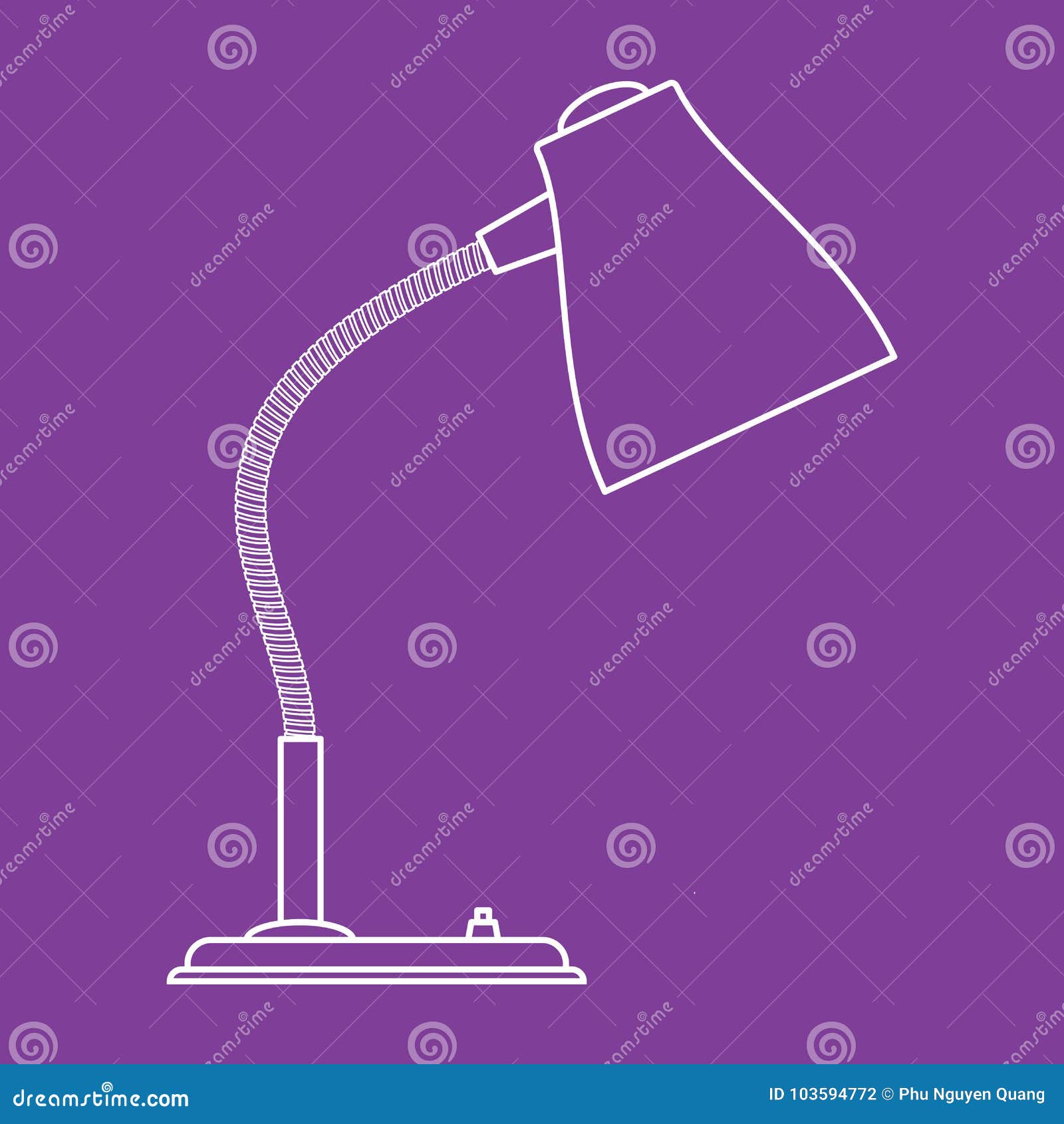 Desk lamp vector stock vector. Illustration of icons - 103594772