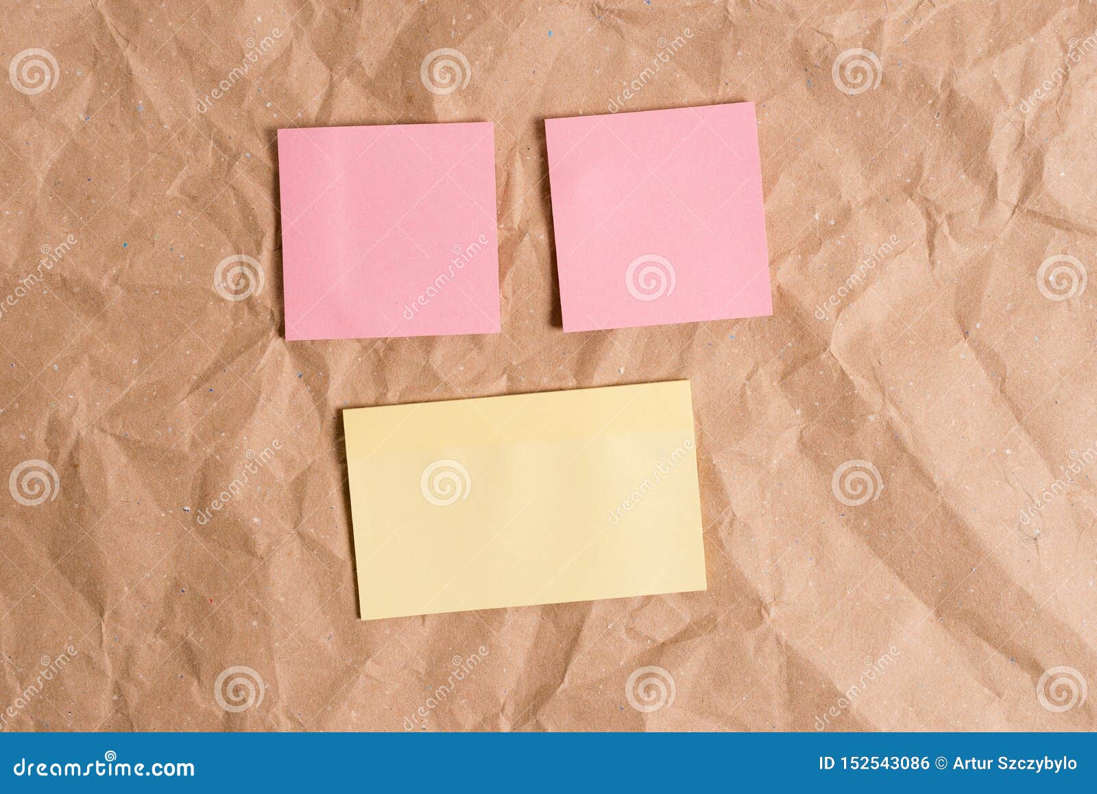 Desk Made of Crumpled Cardboard with Different Types and Sizes of Empty Paper. Papercraft Table ...