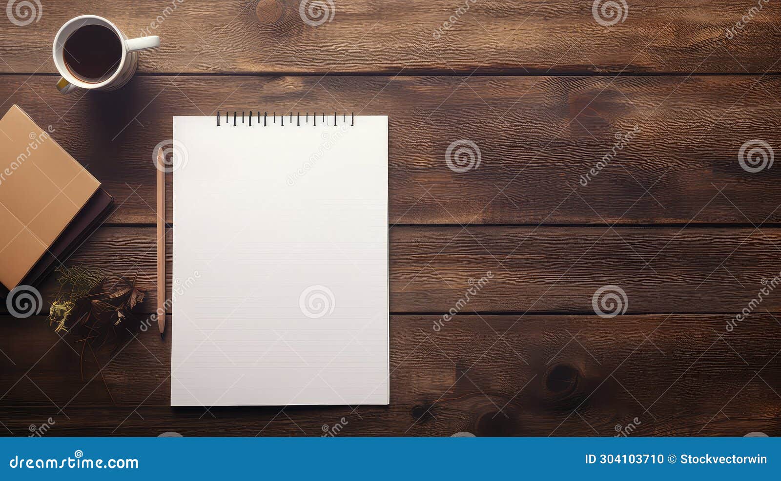 Desk Notepad Table Background Stock Illustration - Illustration of desk ...