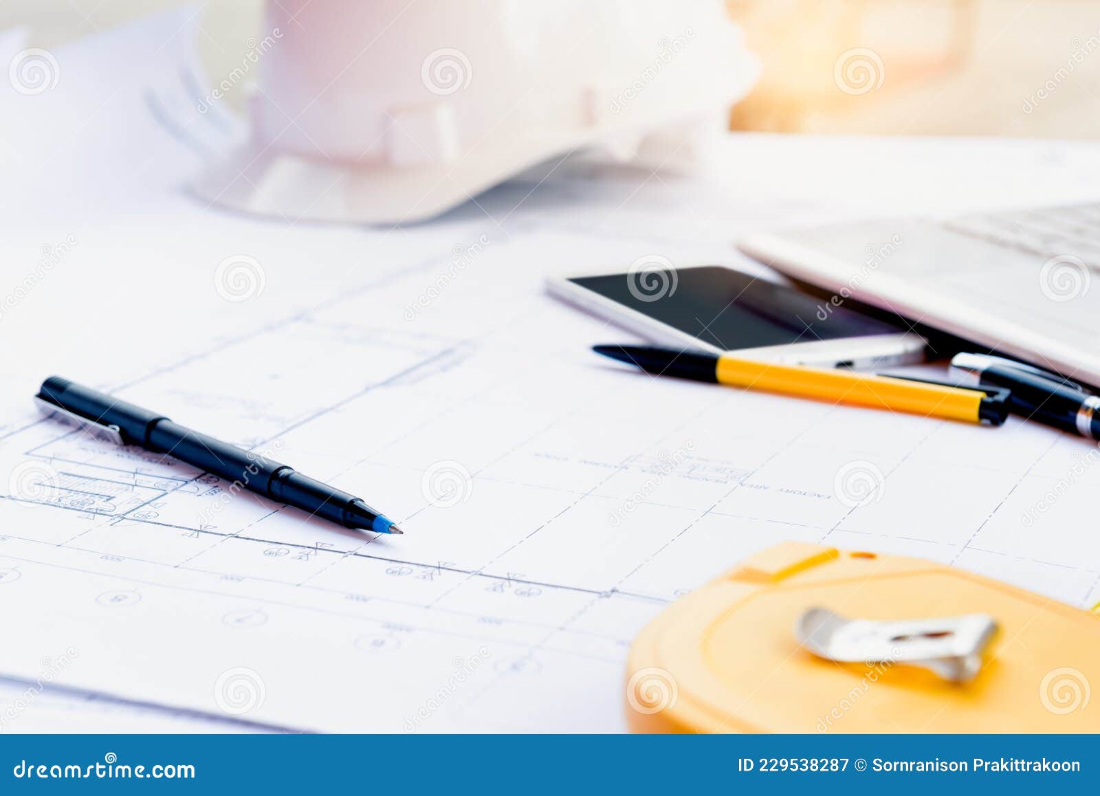 Building Design Engineering and Construction Business Stock Image ...