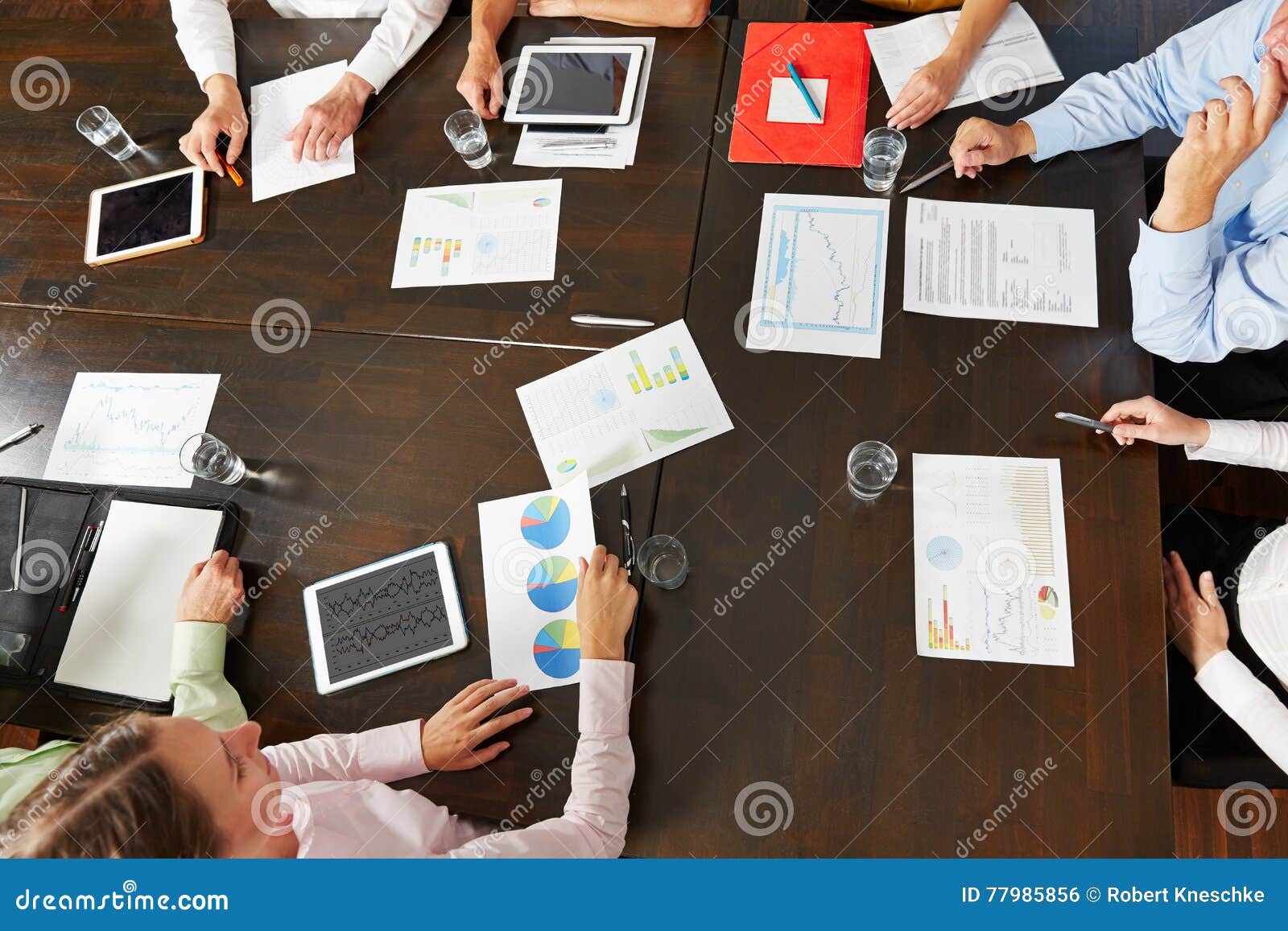 Desk in the Office with Many Documents Stock Photo - Image of hand ...