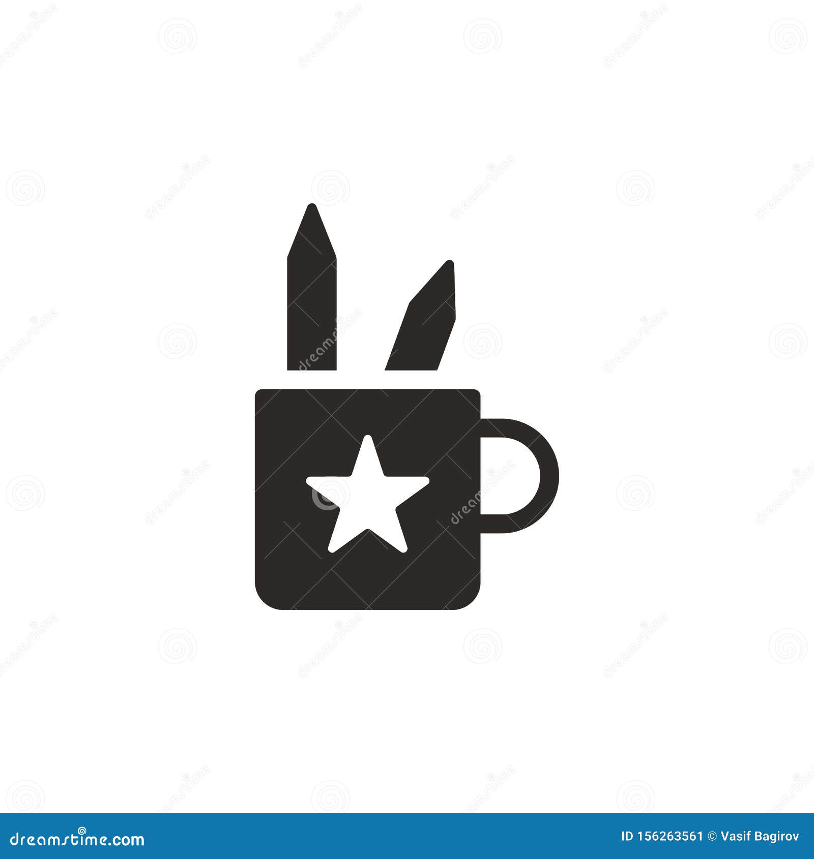Desk Organizer Icon - Vector. Simple Element Illustration from UI ...