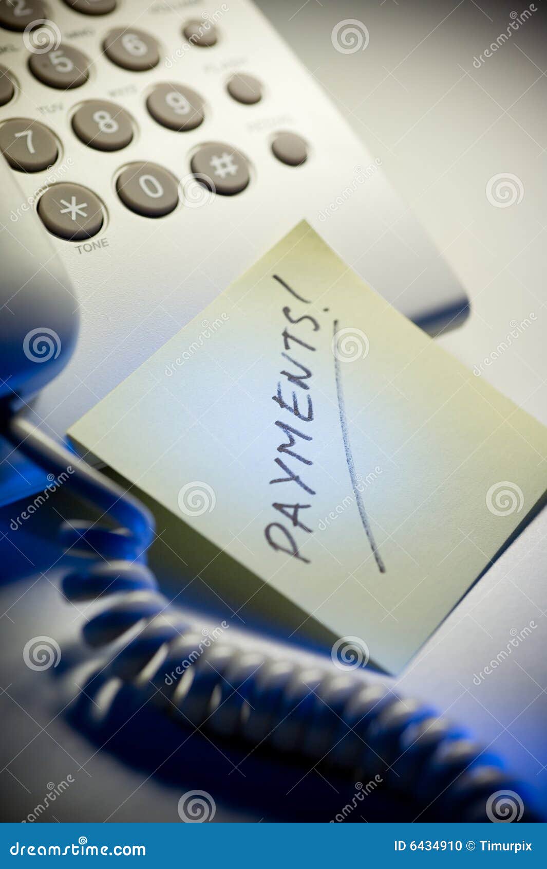 Desk phone and note stock photo. Image of fortune, copy - 6434910