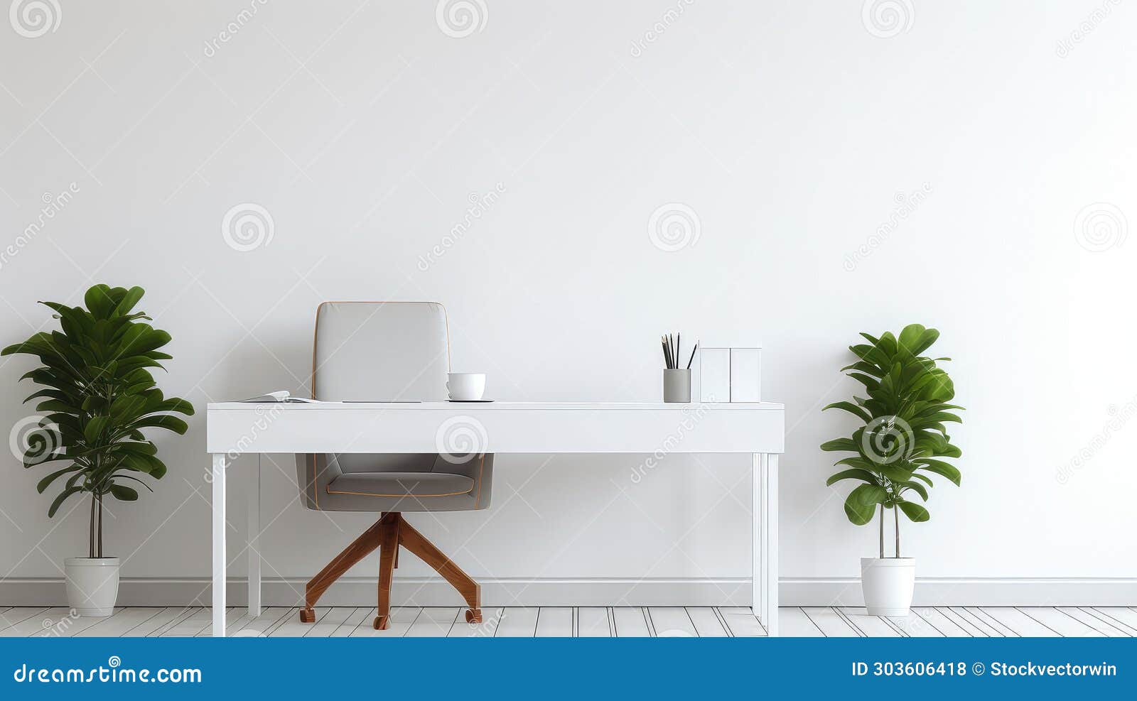 Desk Professional Office Background Stock Illustration - Illustration ...