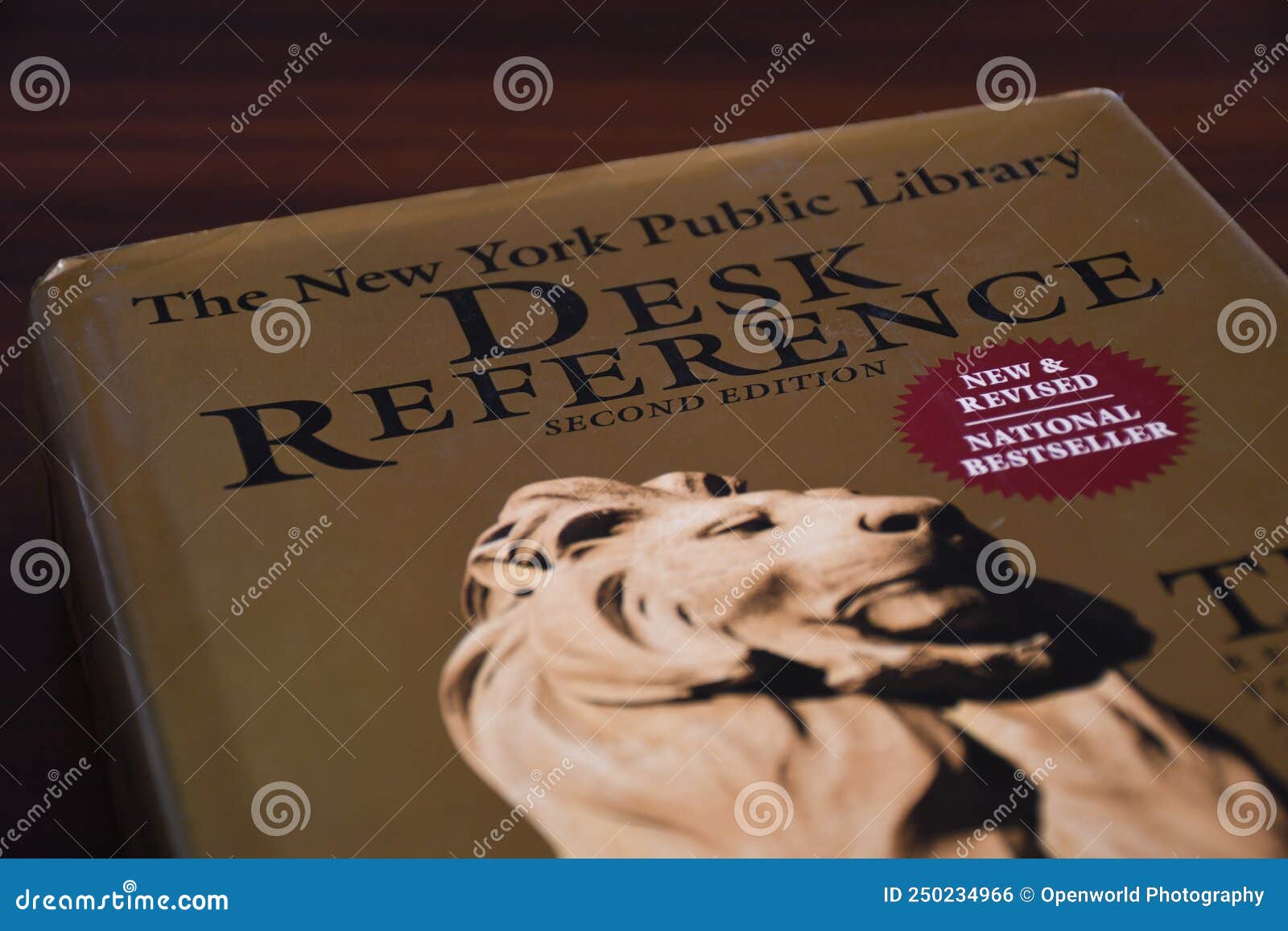 Desk Reference Book by New York Library on a Table Editorial Photo ...