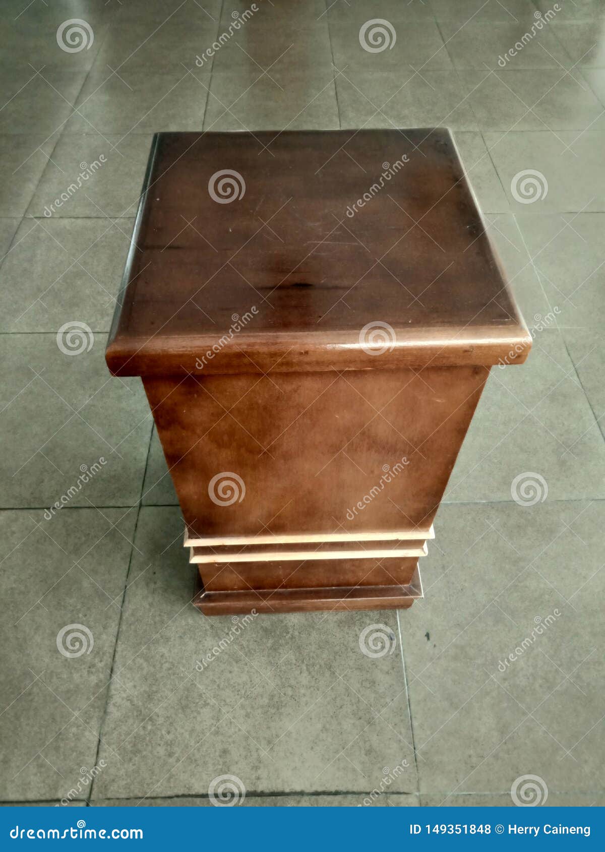 Desk Table from in Front of Side Stock Photo - Image of bank, product ...