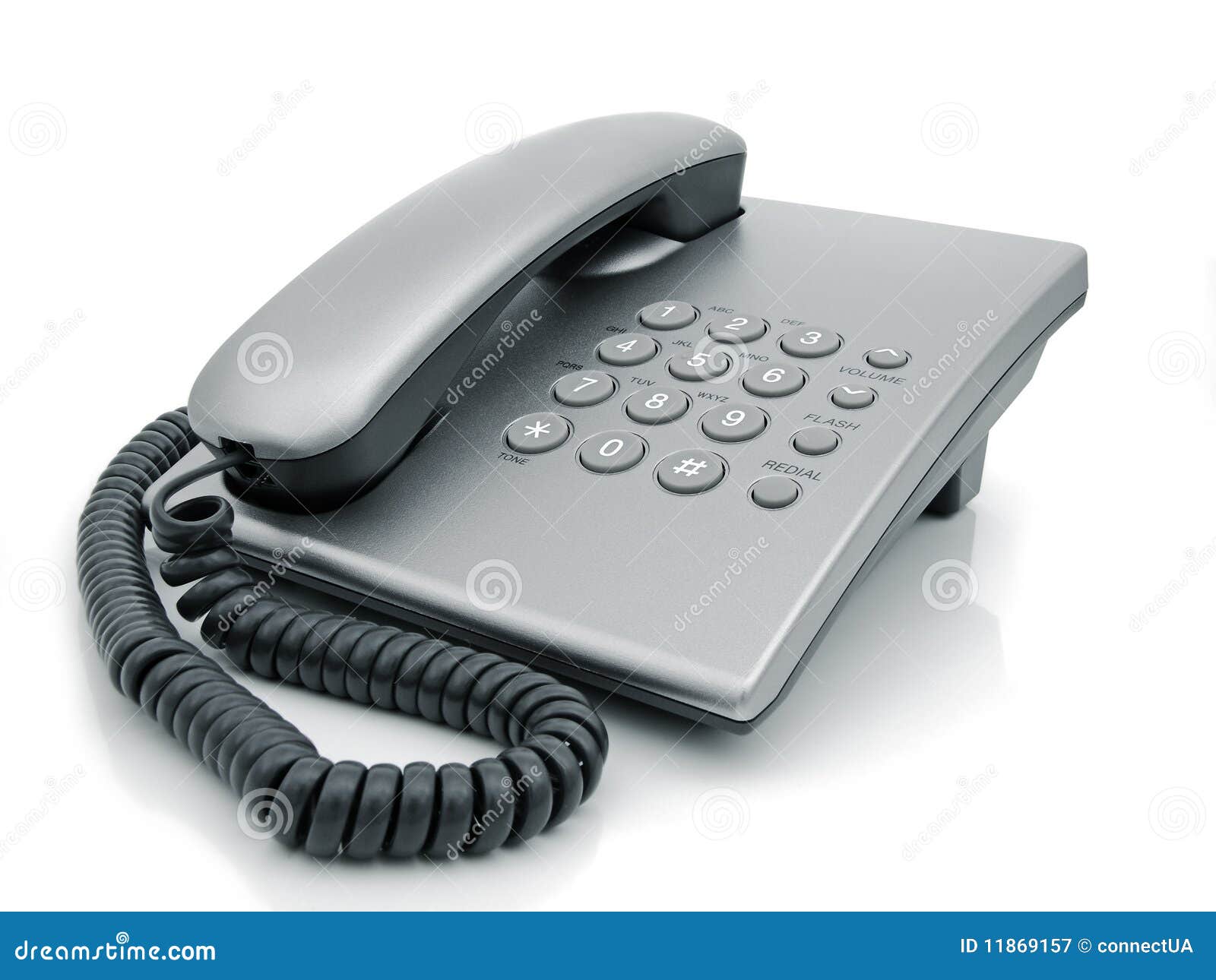 Desk telephone stock image. Image of connection, receiver - 11869157