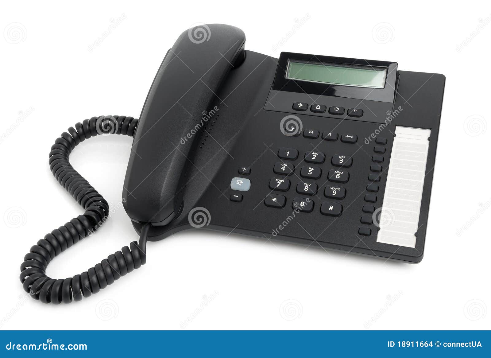 Desk telephone stock photo. Image of keypad, desk, isolated - 18911664