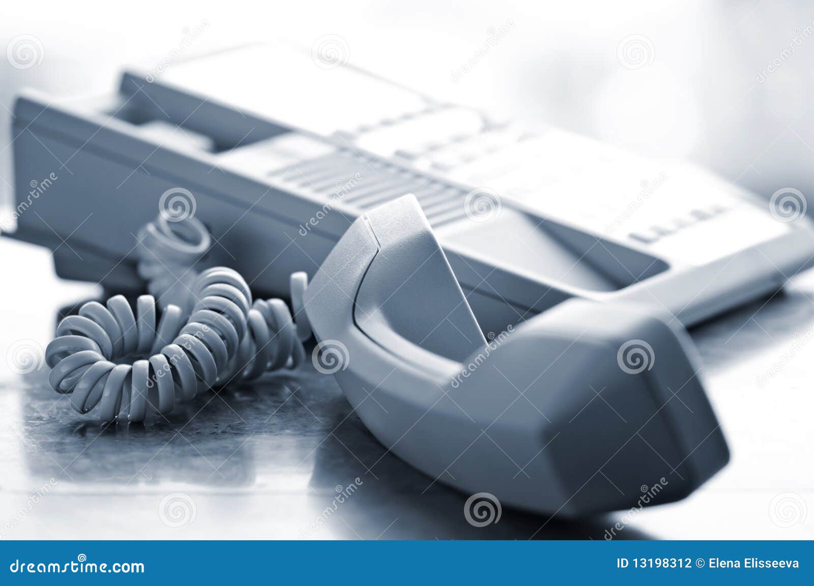 Desk telephone off hook stock photo. Image of hook, phoneline - 13198312
