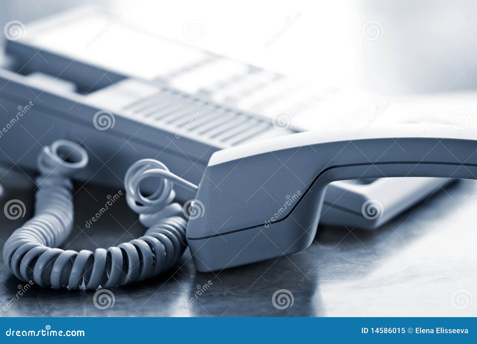 Desk telephone off hook stock image. Image of close, phone - 14586015