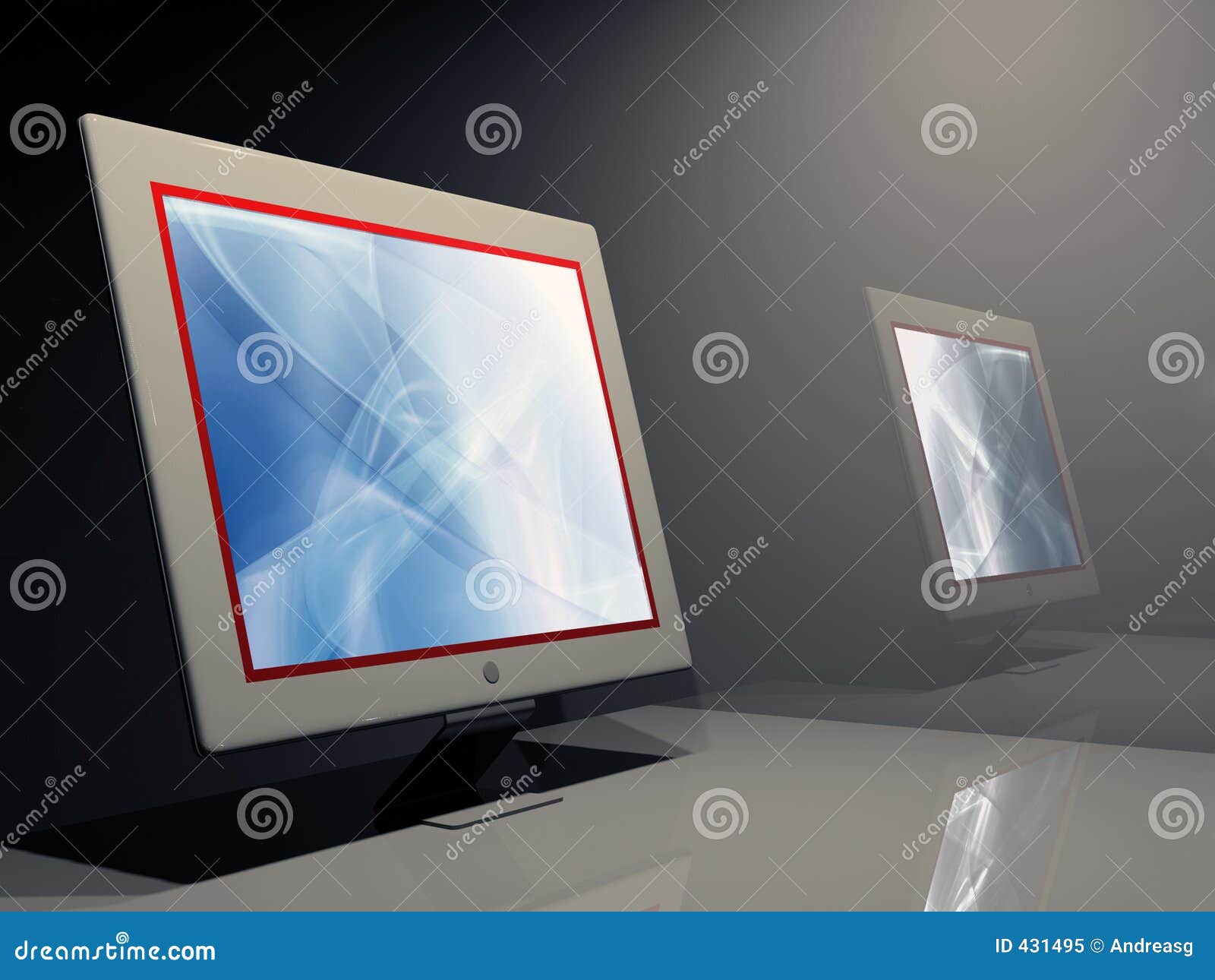 Desk terminal stock illustration. Illustration of abstract - 431495