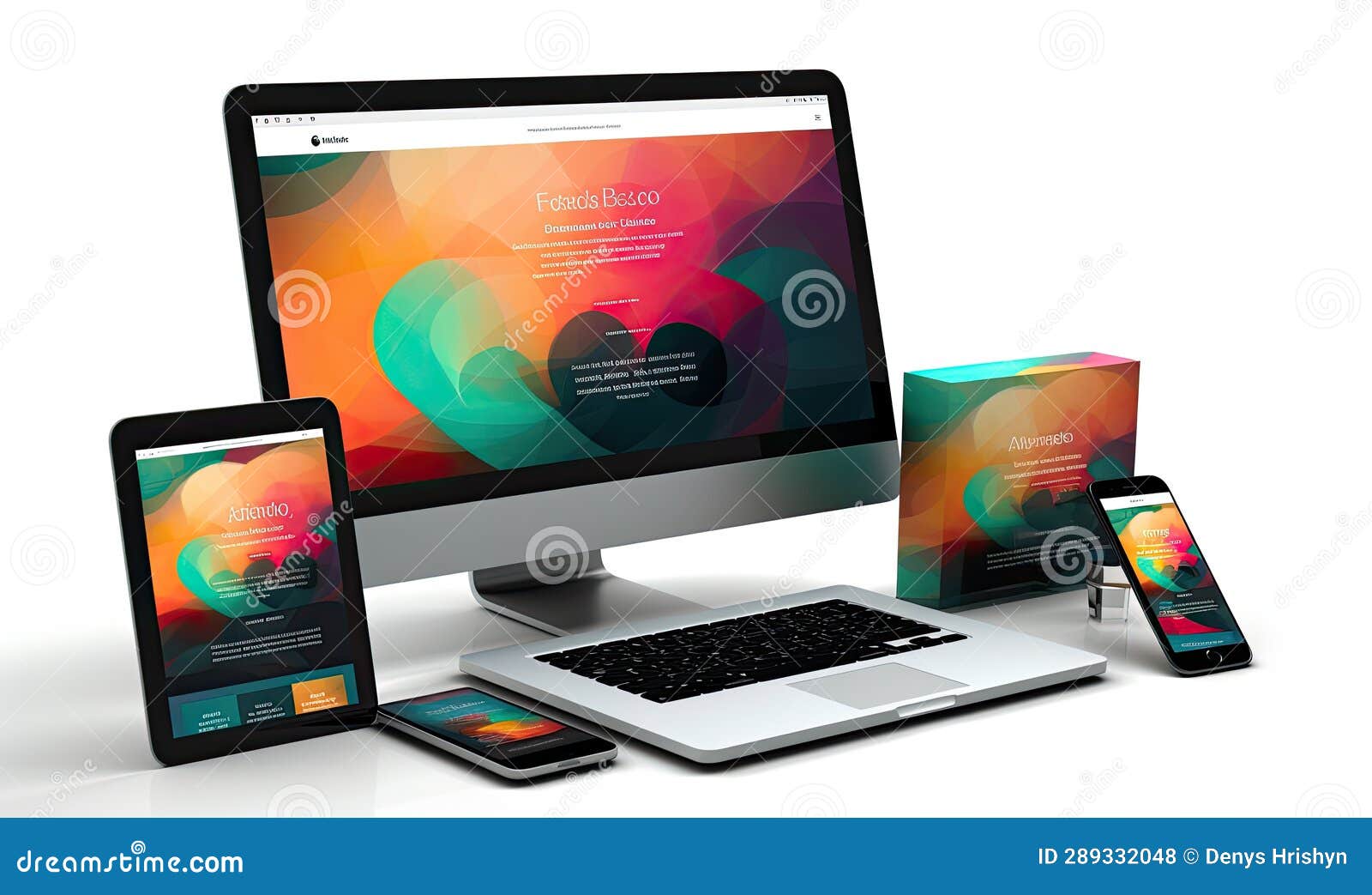 A Desk with Various Electronic Devices Including a Computer, Tablet ...