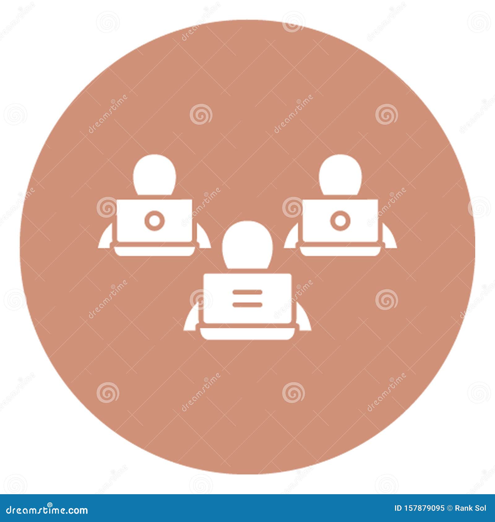 Desk Worker, Employee . Vector Icon Which Can Easily Modify or Edit ...