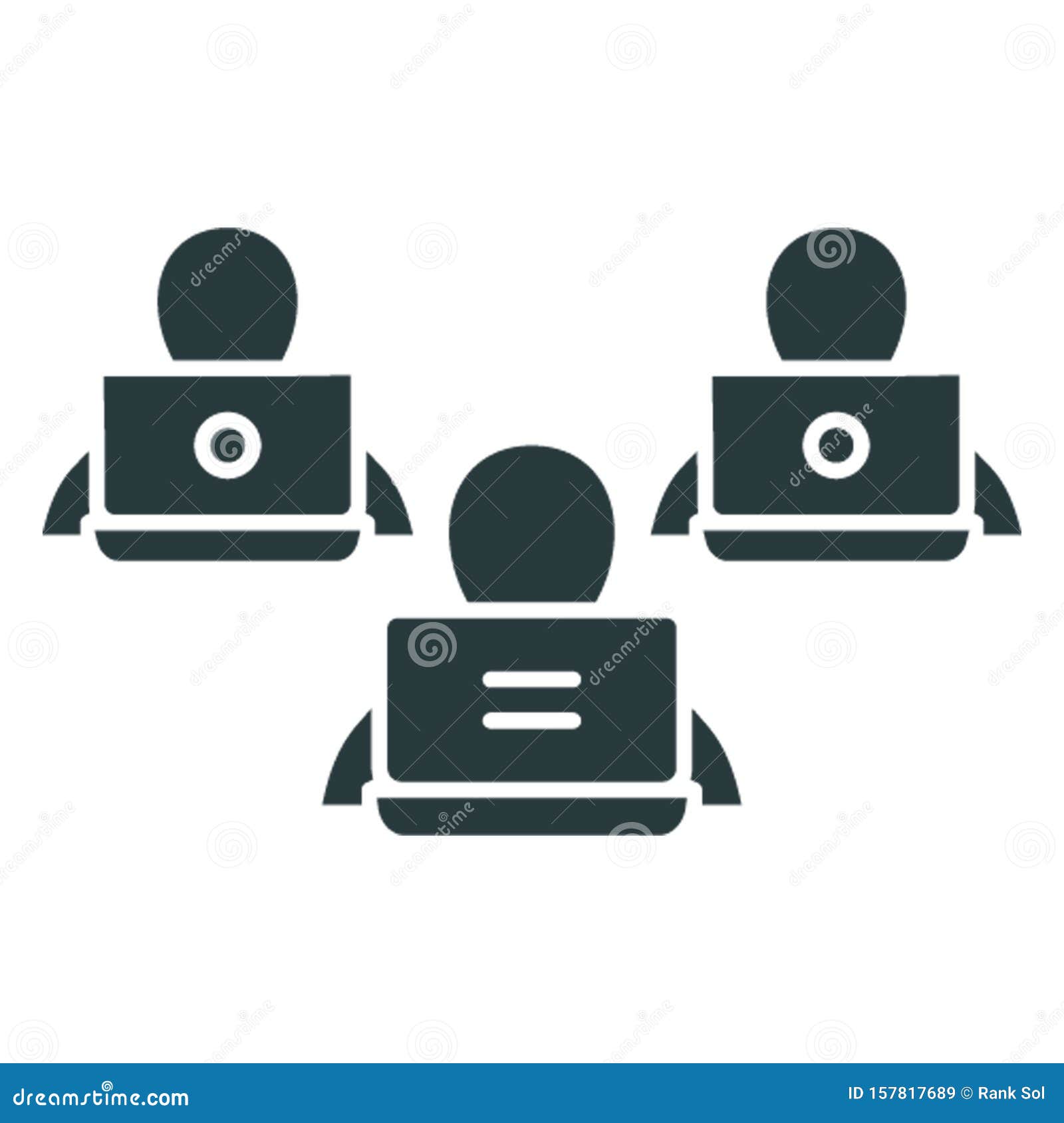 Desk Worker, Employee . . Vector Icon Which Can Easily Modify or Edit ...