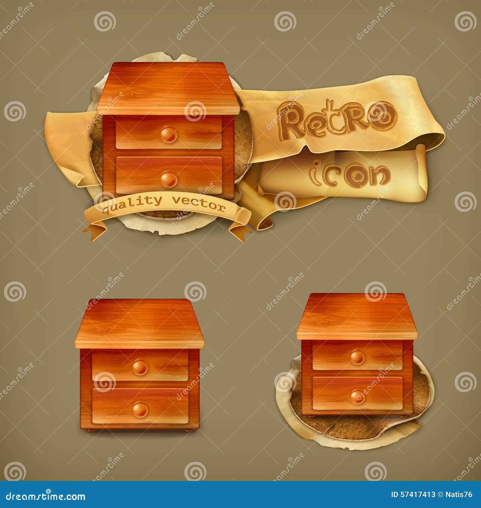 Desks, vector icons stock vector. Illustration of coat - 57417413