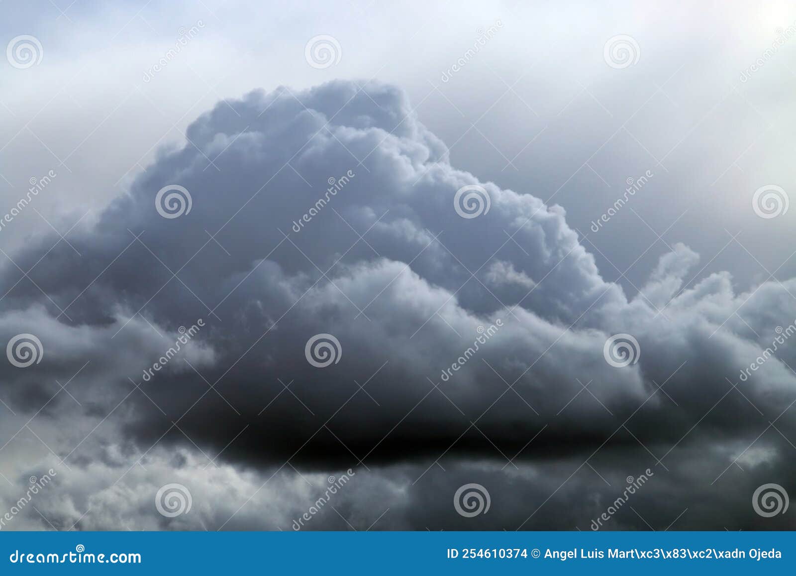Stormy Sky at Sunset with Clouds Obscuring. Stock Photo - Image of ...