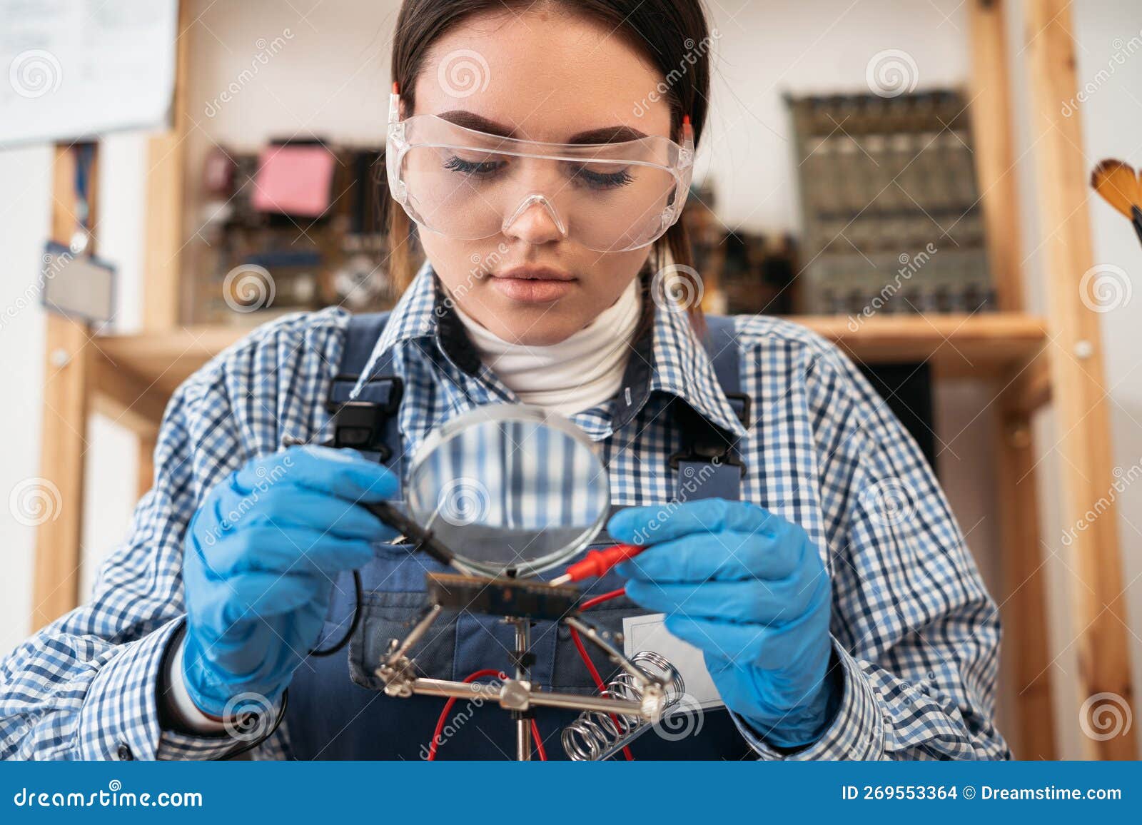 Desktop with Broken Disassembled Laptop. Electronic Parts of Pc ...