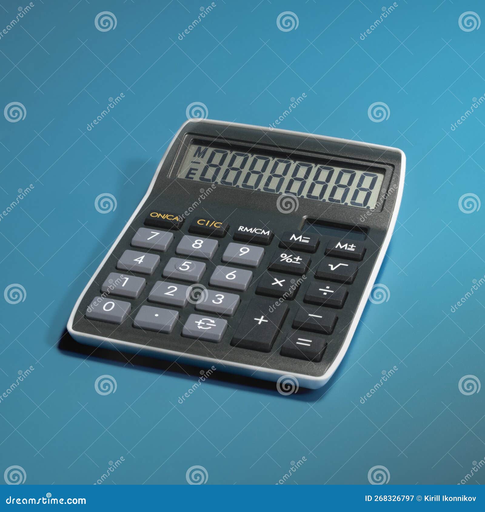Desktop Calculator with Activated All the Symbols on the Scoreboard. on ...