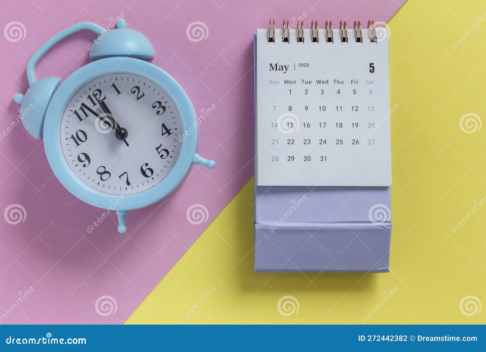 Desktop Calendar For May 2023. Calendar For Planning On A Colored ...