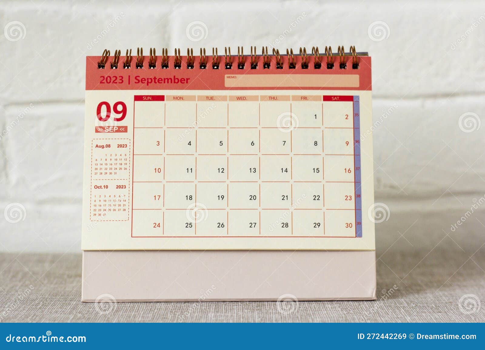 Desktop Calendar For September 2023. Desktop Calendar For Time Planning ...