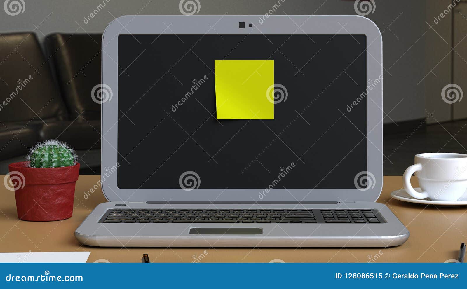 Desktop Composition of Assorted Office Elements Stock Image - Image of ...