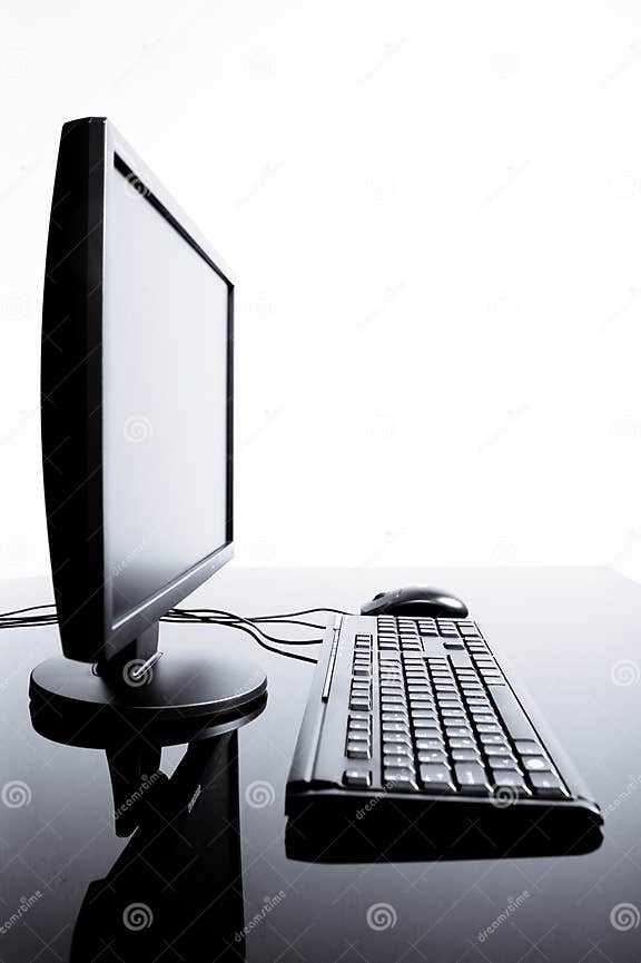 Desktop computer stock photo. Image of futuristic, contrasty - 10076568