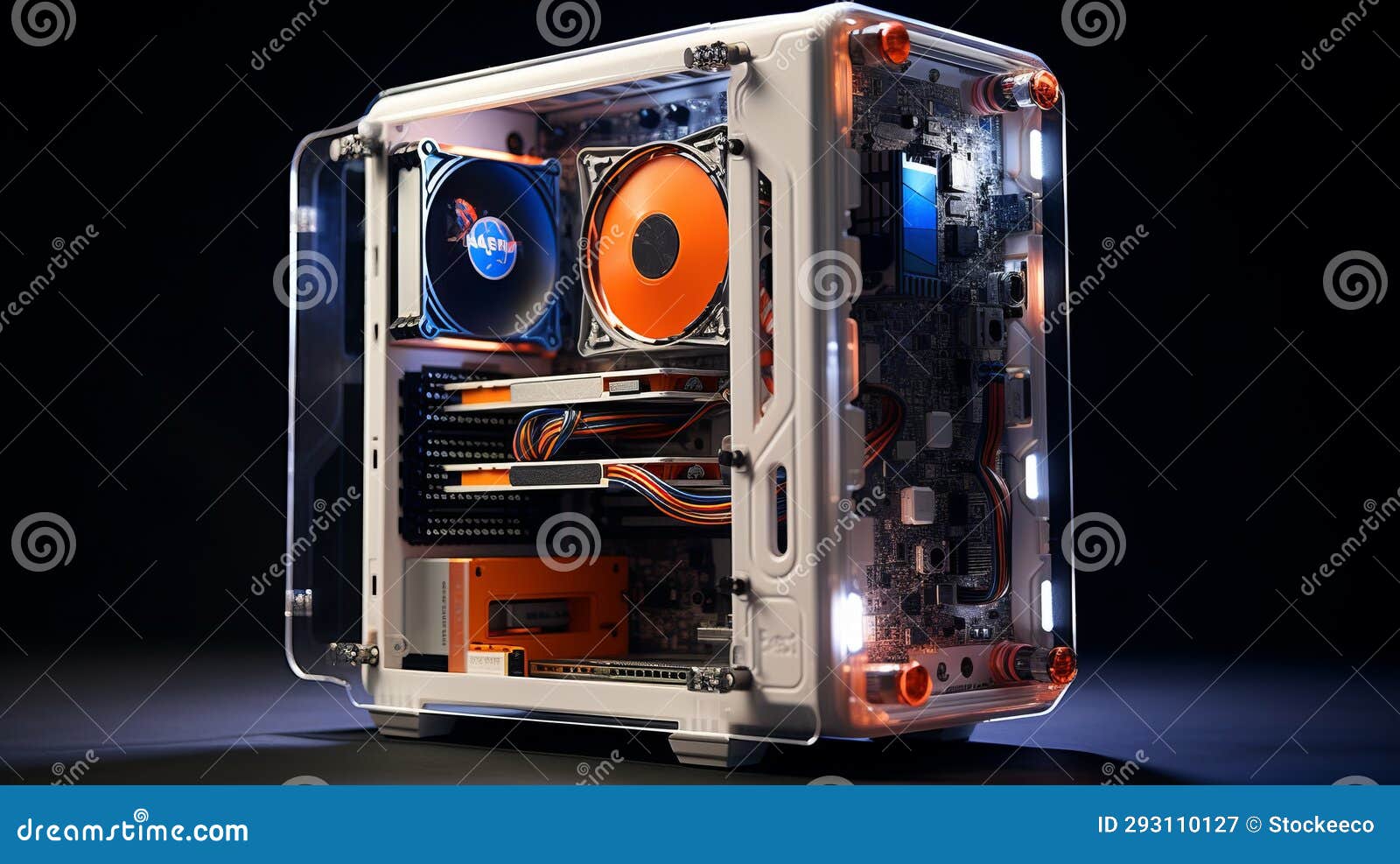 Nasa Themed Pc Case With Hyper-detailed Renderings And Neon Lights ...