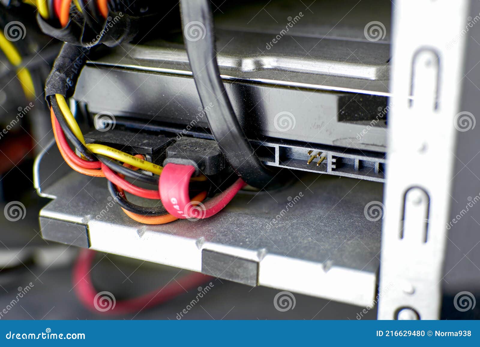 Desktop Computer Covered in Dust. the Dusty Disk of the PC. Concept of ...