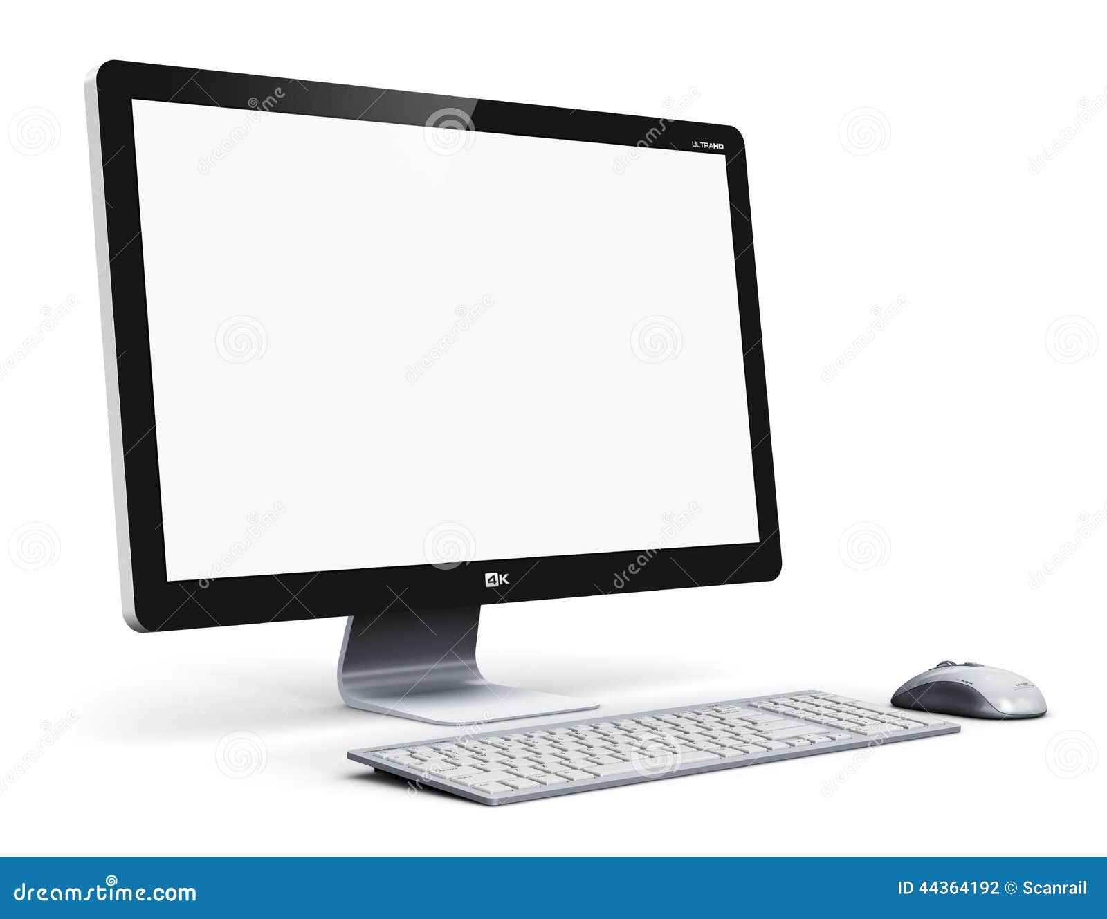 Desktop Computer With Touchscreen Interface Royalty-Free Stock ...
