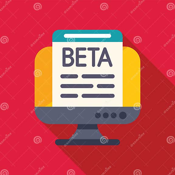 Desktop Computer Displaying Beta Software Version Interface on Screen ...