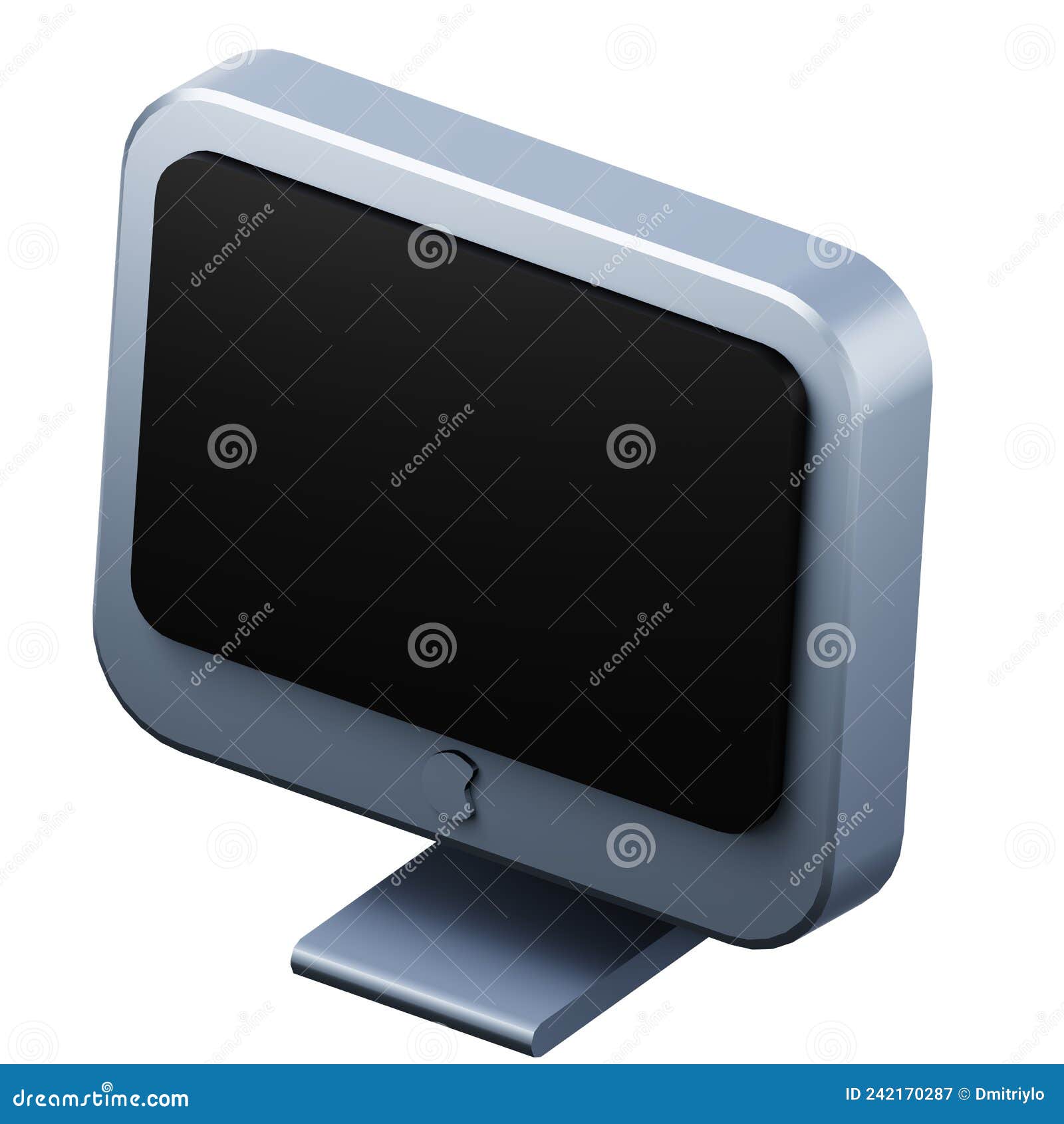 Desktop Computer High Quality 3d Render Illustration Icon. Stock ...