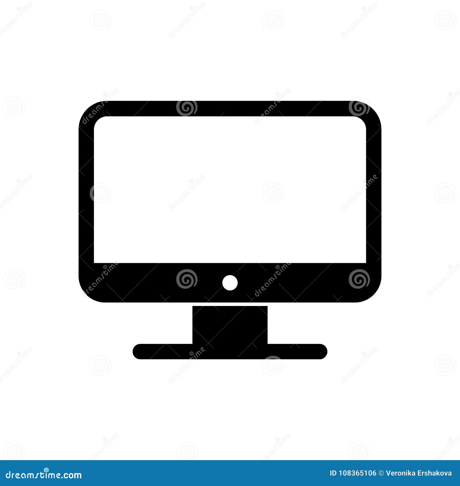 Desktop Computer Icon. Computer Screen Symbol Stock Vector ... Desktop Computer Icon. Computer Screen Symbol Stock Vector ...
