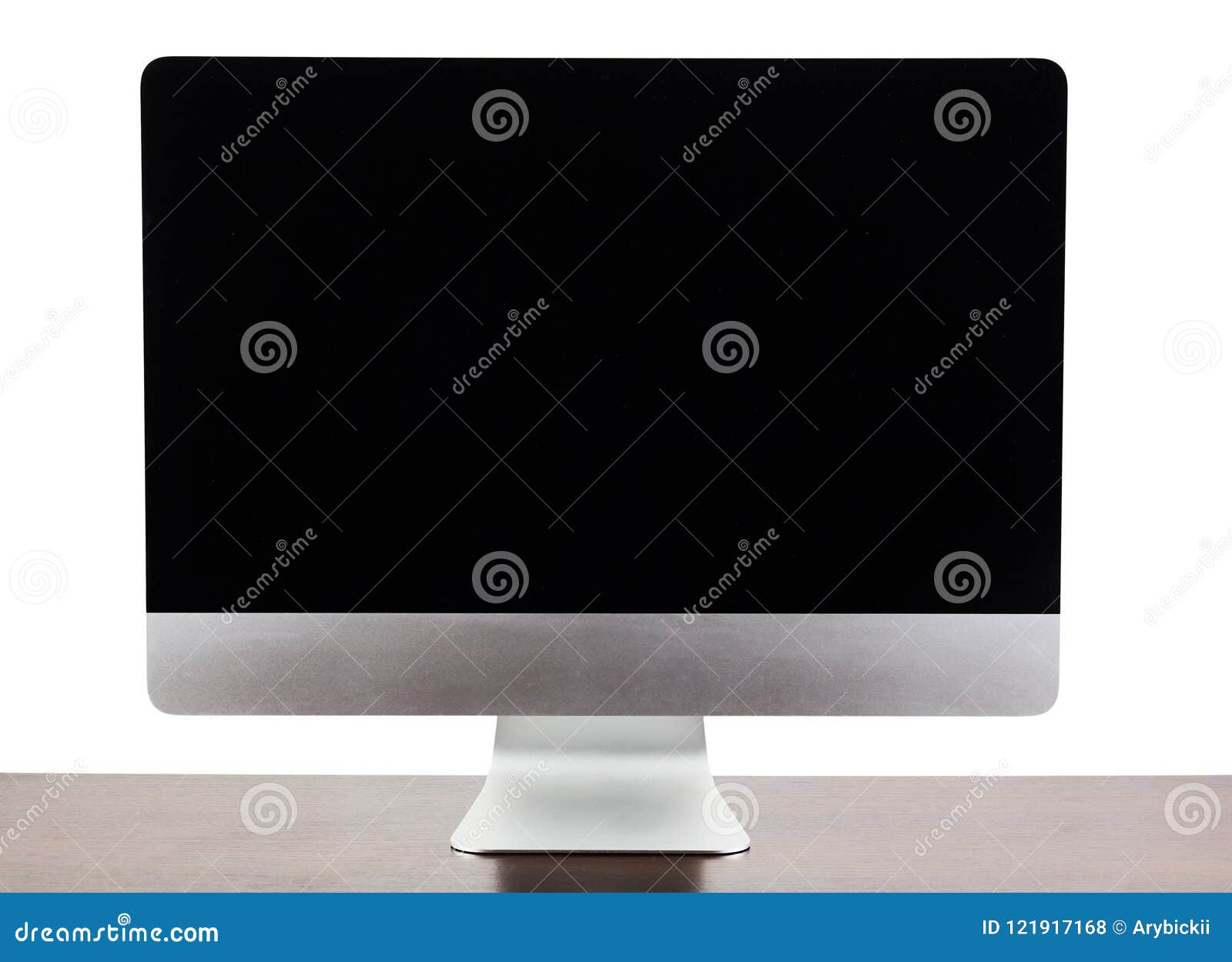 Desktop Computer Isolated on White Background Stock Photo - Image of ...